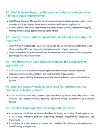 Azure Solution Architect Interview Questions By ScholarHat | PDF