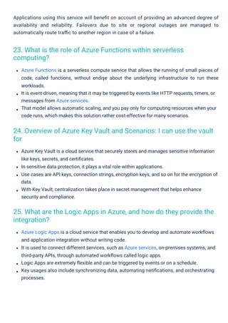 Azure Solution Architect Interview Questions By ScholarHat | PDF