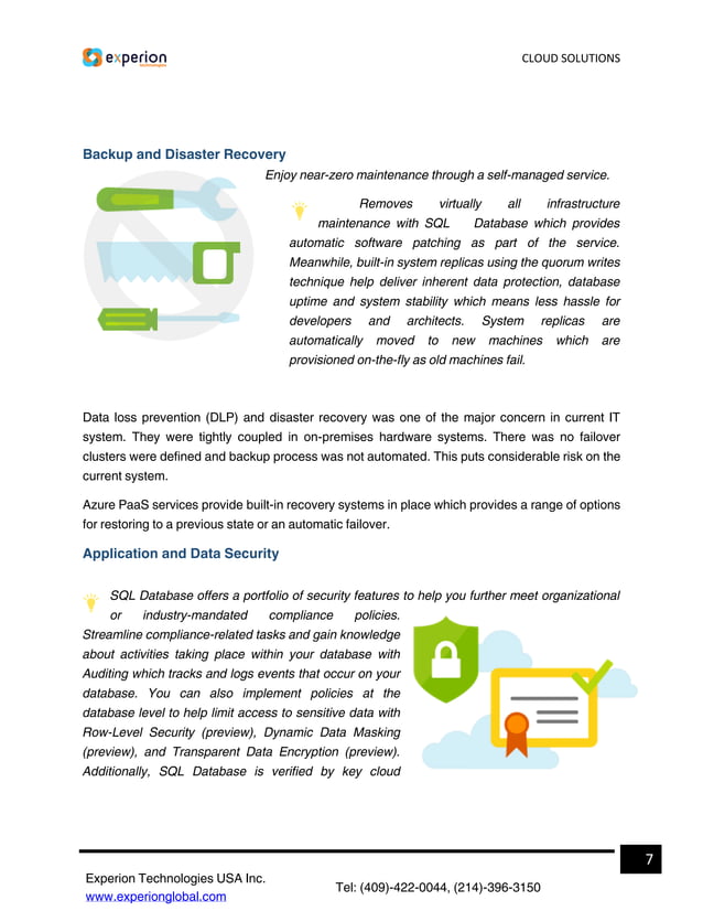 Microsoft Azure solutions - Whitepaper | PDF | Cloud Computing | Internet