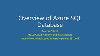 Azure SQL Database | PPT