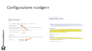 Azure SQL Database Ledger | PPT