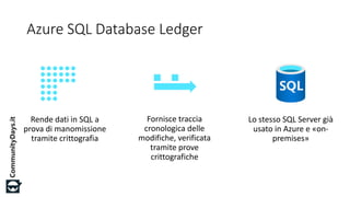 Azure SQL Database Ledger | PDF