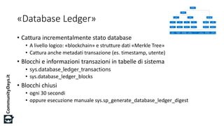 Azure SQL Database Ledger | PDF
