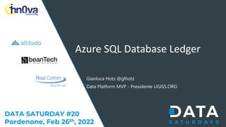 Azure SQL Database Ledger | PPT