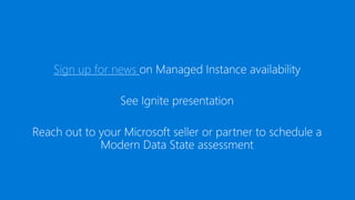 Azure SQL Database Managed Instance | PPTX