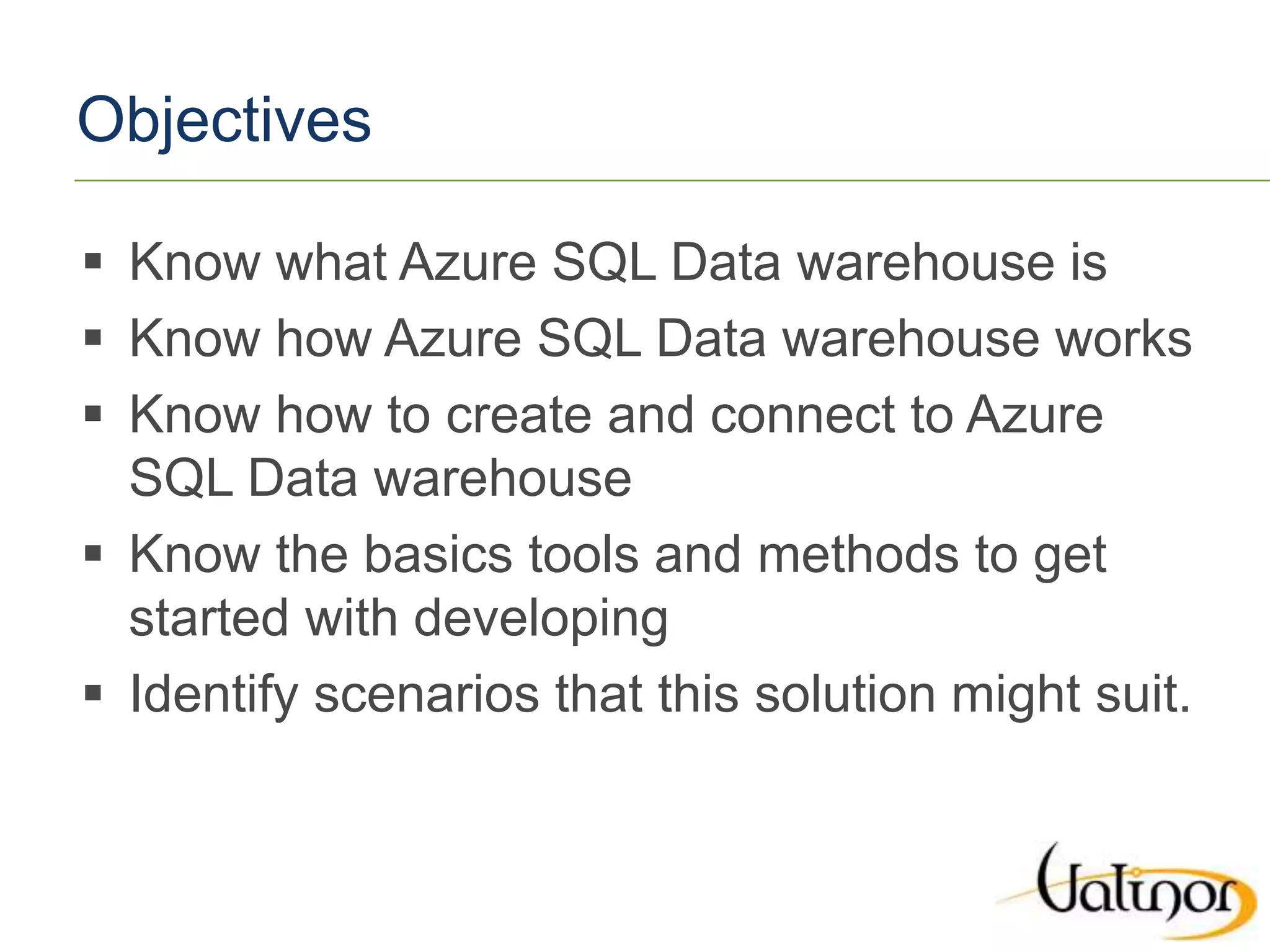 Azure SQL DWH | PPT