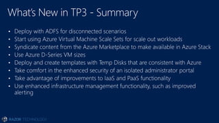 Microsoft Azure Stack Introduction Overview and tp3 release | PPT