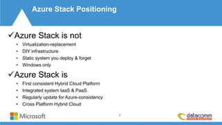 The Long Awaited Cloud Solution - Azure Stack Service and Use Case | PPT
