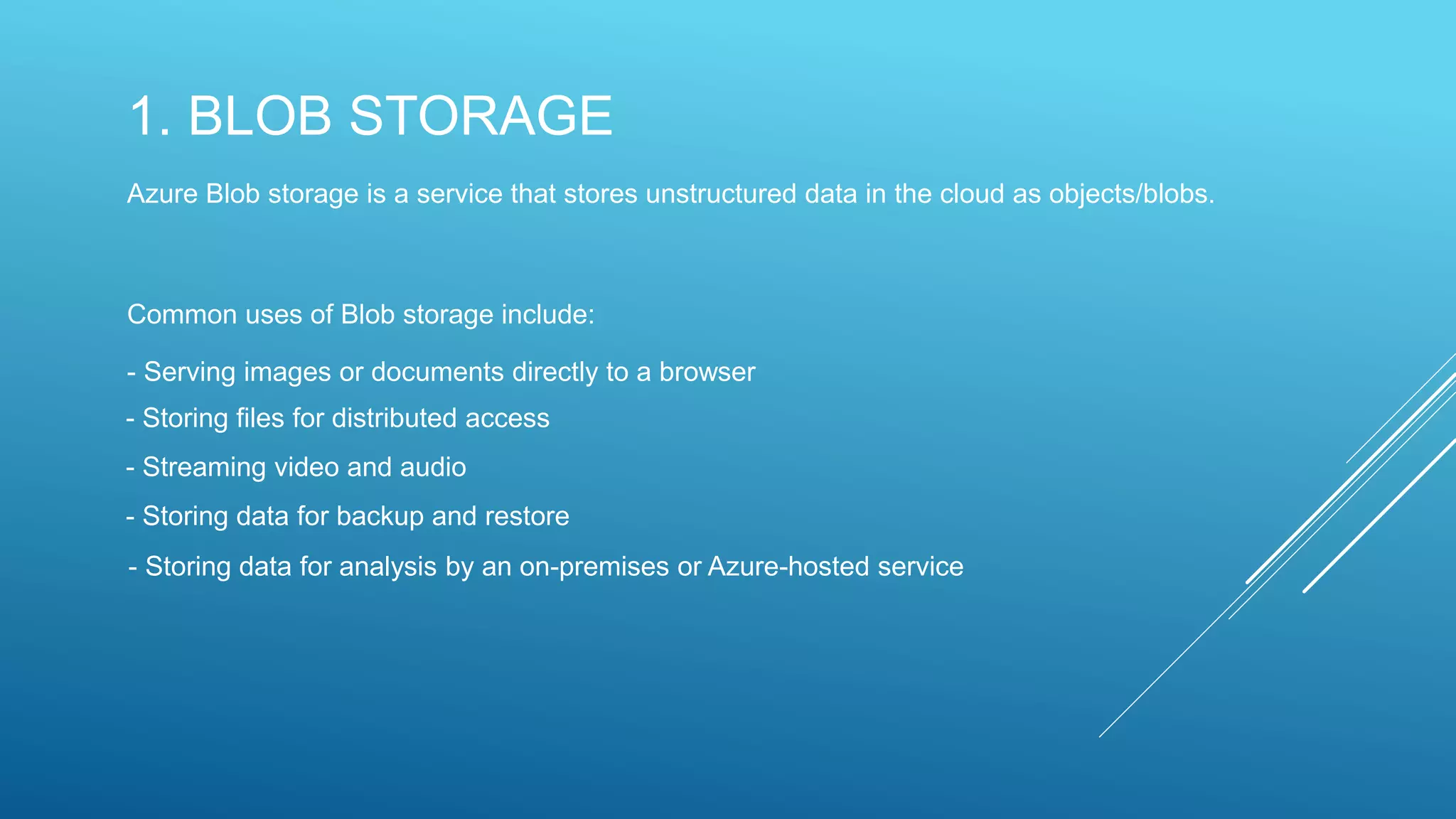 Azure storage | PPTX