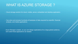 Azure storage | PPTX
