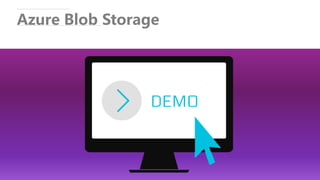 Azure blob storage & javascript client library | PPT