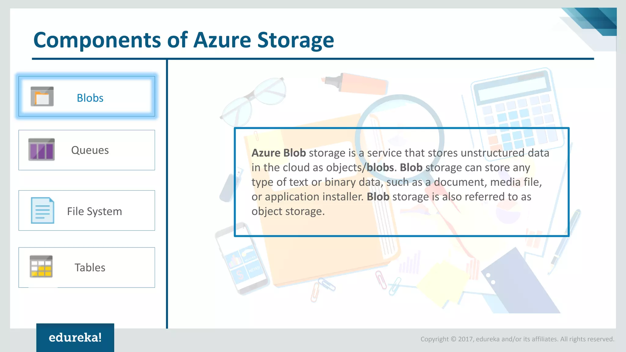 Microsoft Azure Storage Overview Microsoft Azure Training Microsoft Azure Tutorial Edureka