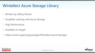 Azure Storage Revisited | PPT