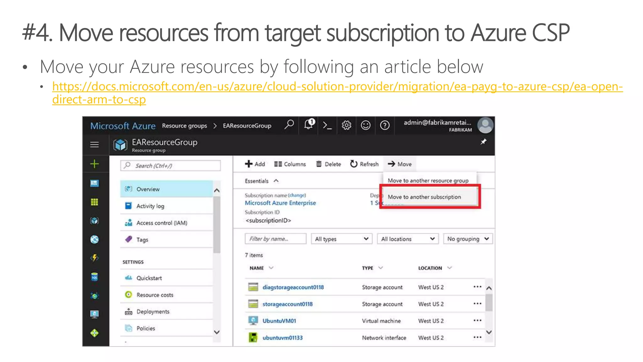 Azure subscription management with EA and CSP | PPTX