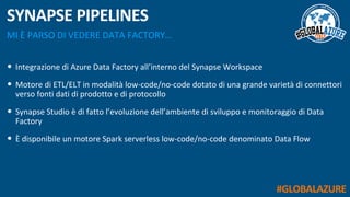 Azure Synapse: data lake & modern data warehouse dalla A alla Z | PPTX