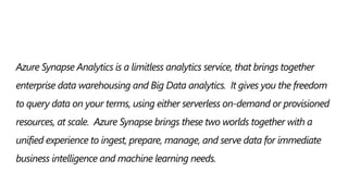 Azure synapse analytics 124737537377 .pptx
