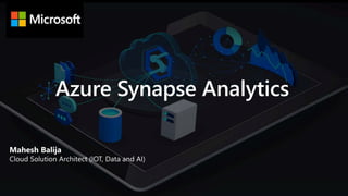 Azure synapse analytics overview elasta cloud3 | PPT