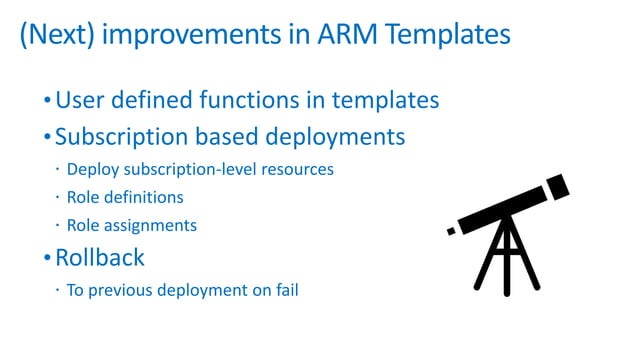 Azure deployments and ARM templates | PPT