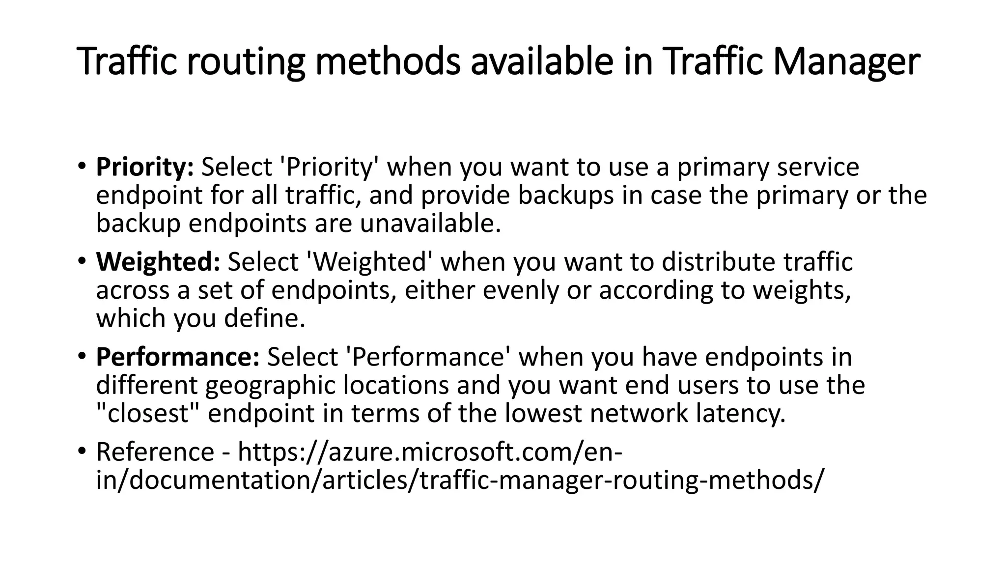 Understand Azure Traffic Manager | PPTX