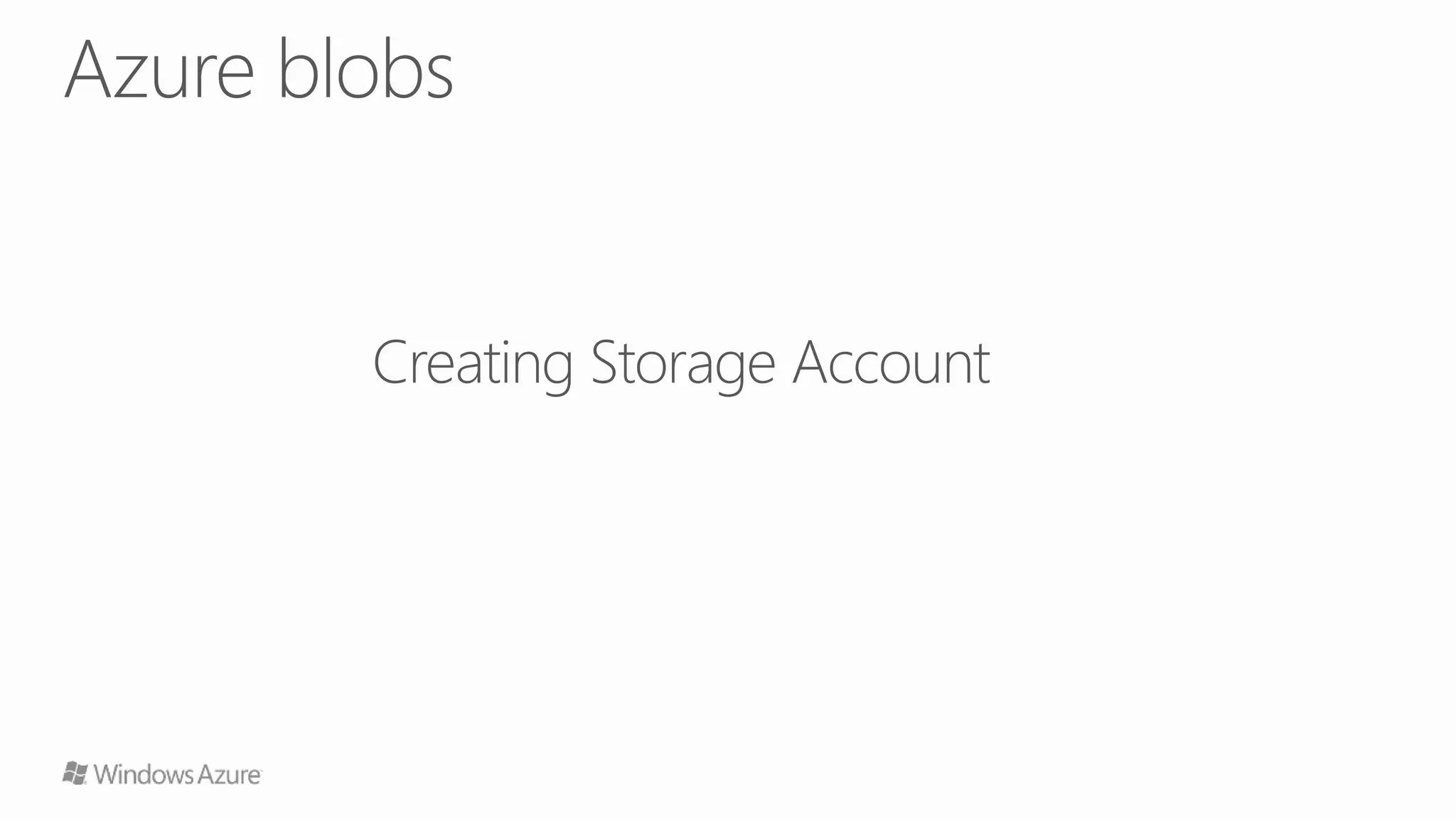 Azure SQL, Blobs and ATS | PPTX