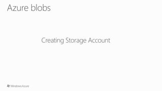 Azure SQL, Blobs and ATS | PPTX