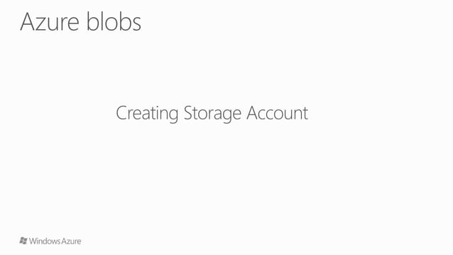 Azure SQL, Blobs and ATS | PPTX