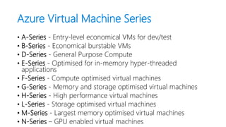 Everything you need to know about Azure Virtual Machines | PPTX | Cloud ...