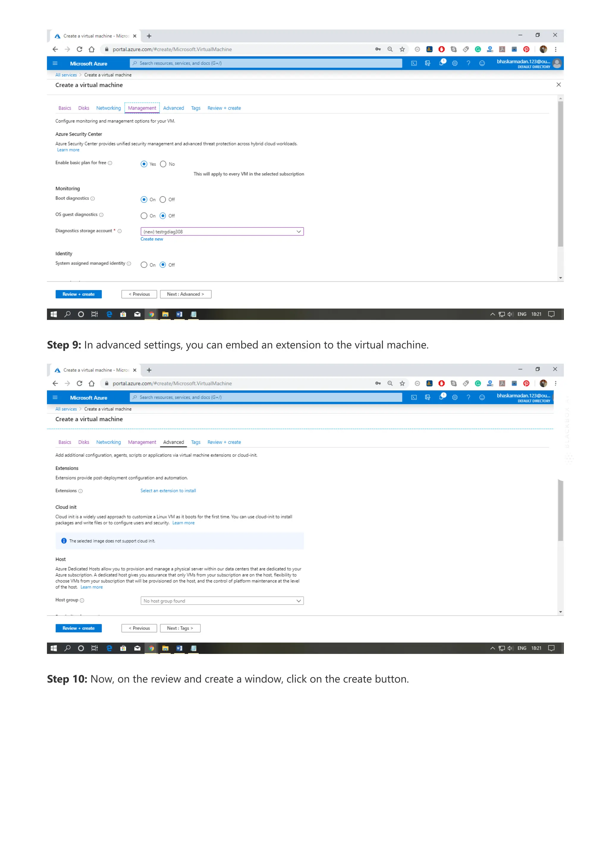 Azure Virtual Machines cloud computing in btech cse | PDF