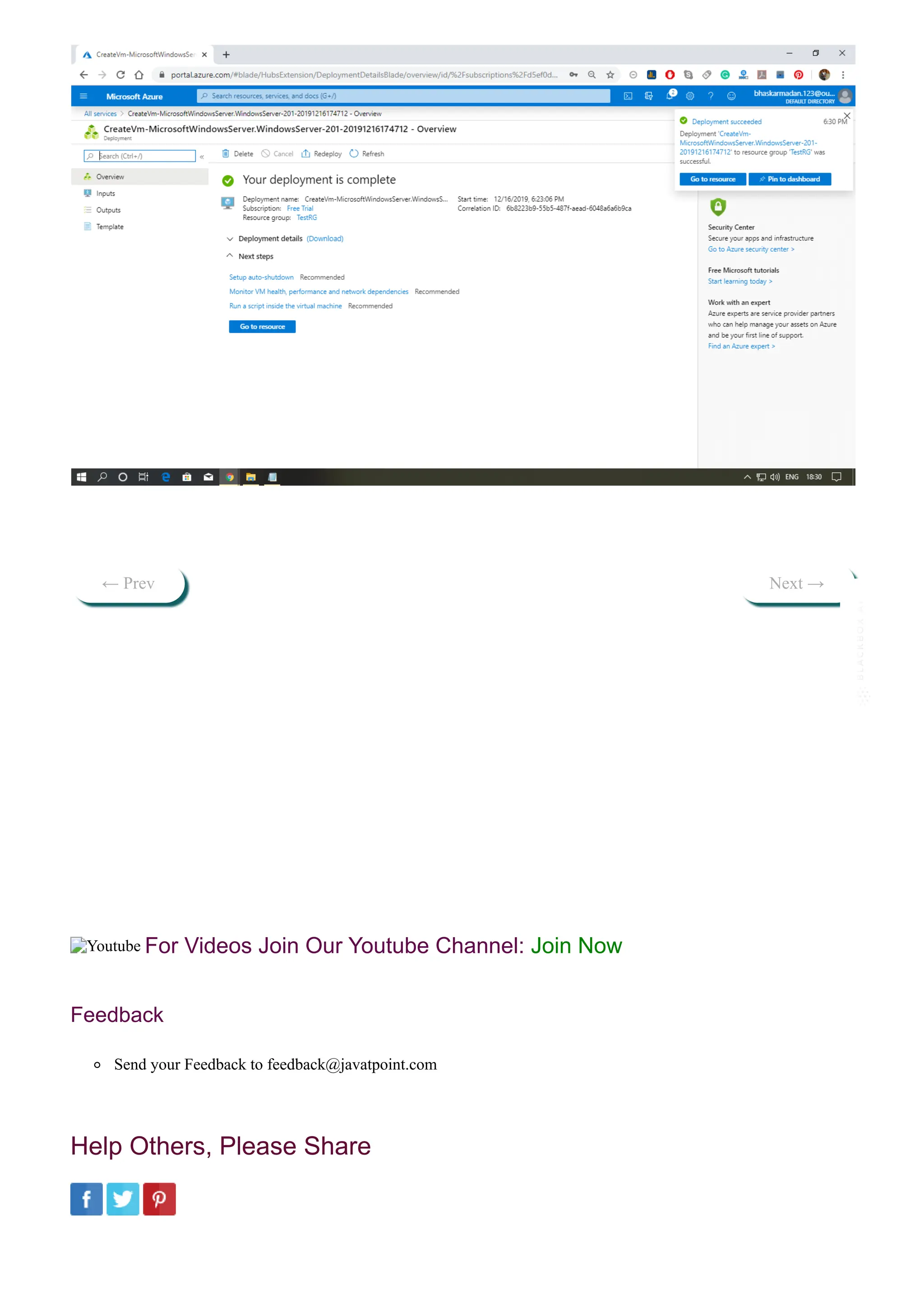 Azure Virtual Machines cloud computing in btech cse | PDF