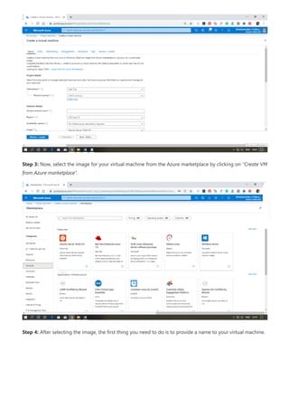Azure Virtual Machines cloud computing in btech cse | PDF | Cloud Computing | Internet