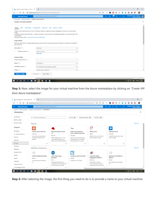 Azure Virtual Machines Cloud Computing In Btech Cse Pdf 