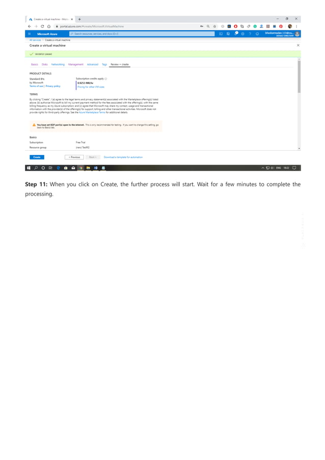 Azure Virtual Machines cloud computing in btech cse | PDF