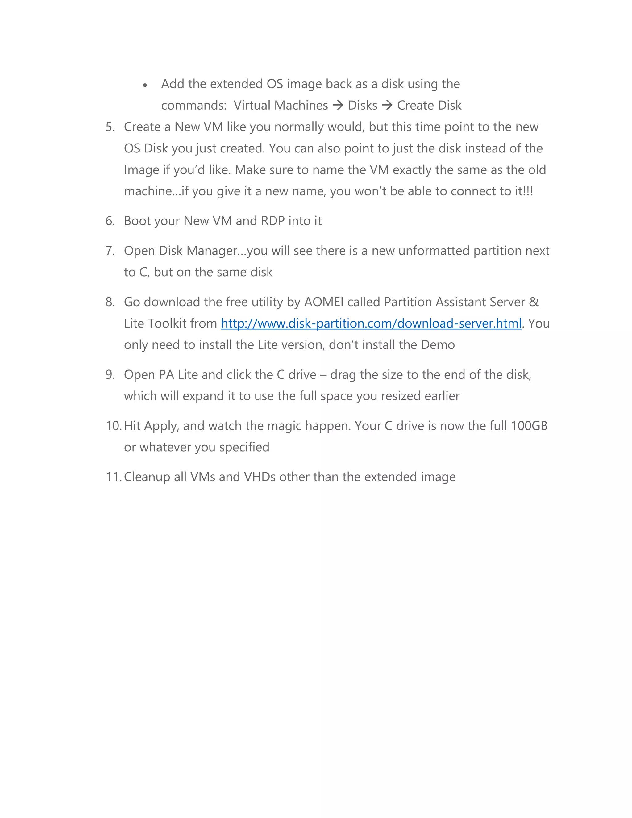 Azure vm resizing the os disk | PDF | Cloud Computing | Internet