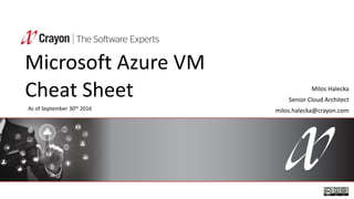 Microsoft Azure VM Cheat Sheet | PPT