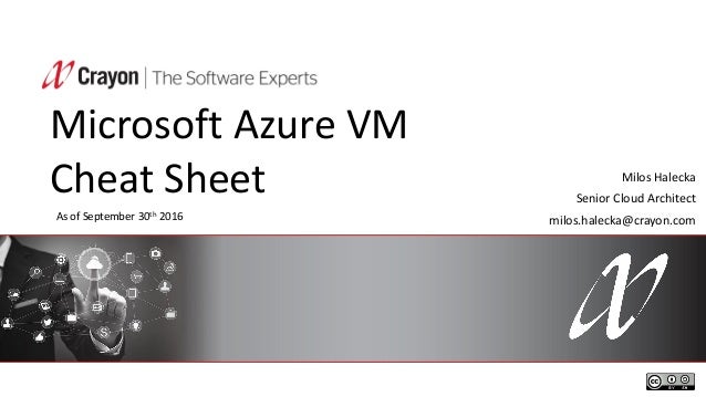 Microsoft Azure VM Cheat Sheet