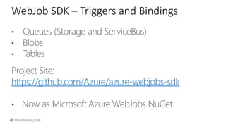 Azure Web Jobs | PPT