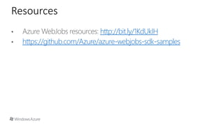 Azure Web Jobs | PPT