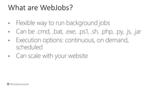 Azure Web Jobs | PPT