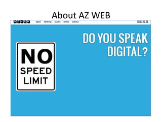Az web company profiling example | PPTX