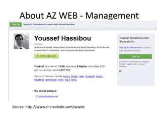 Az web company profiling example | PPTX