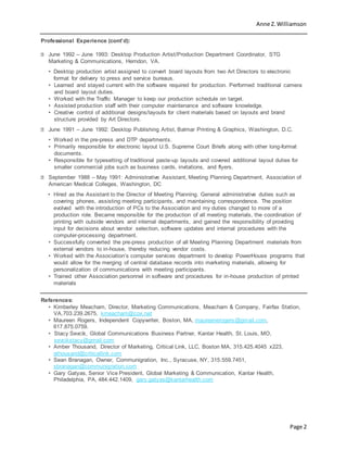 Anne Z Williamson | DOCX | Desktop Publishing | Computer Software and ...