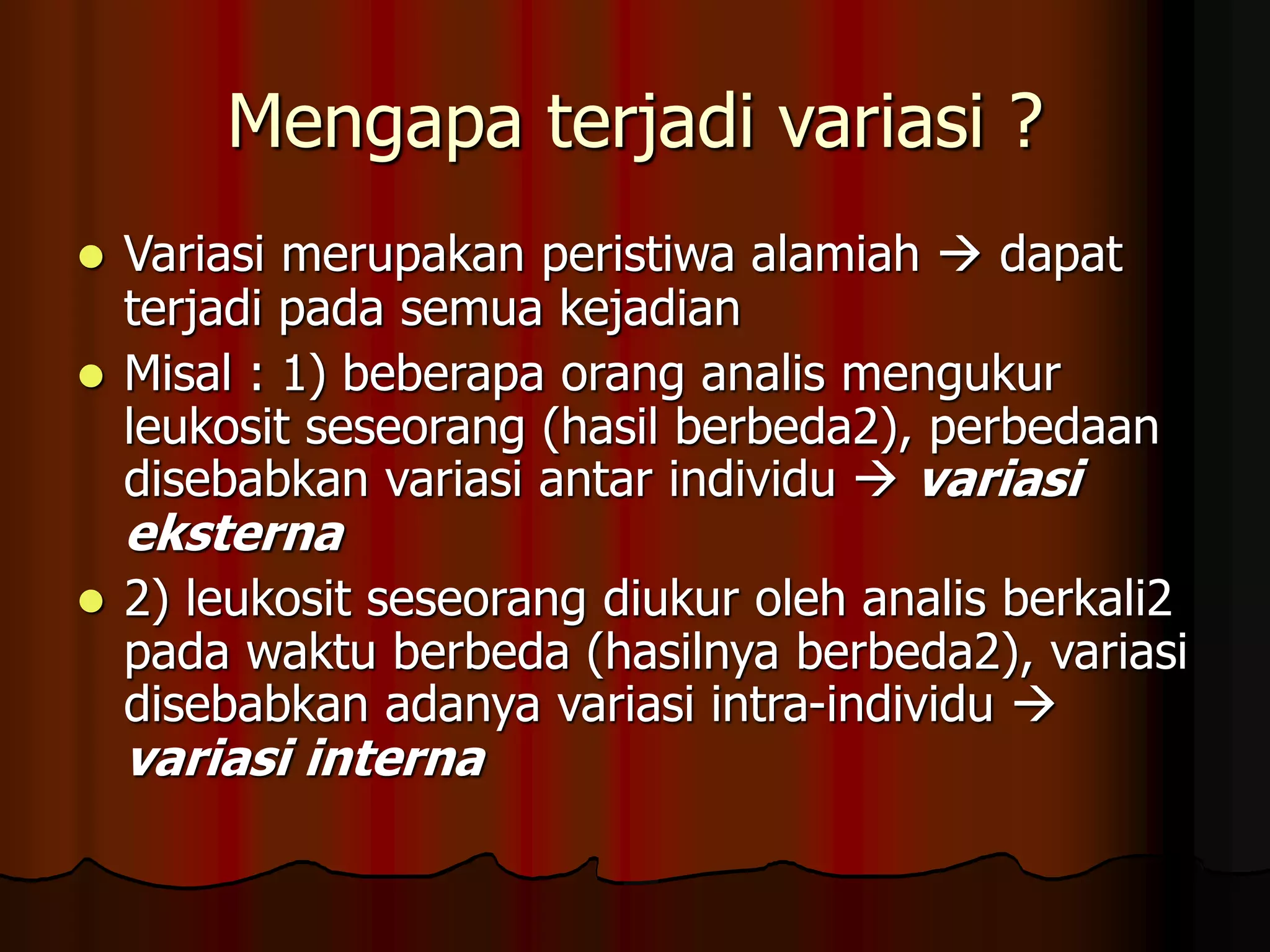 UKURAN VARIASI | PPT