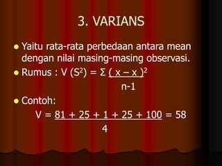 UKURAN VARIASI | PPT