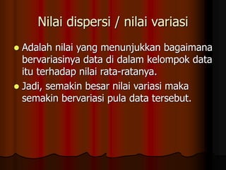 UKURAN VARIASI | PPT