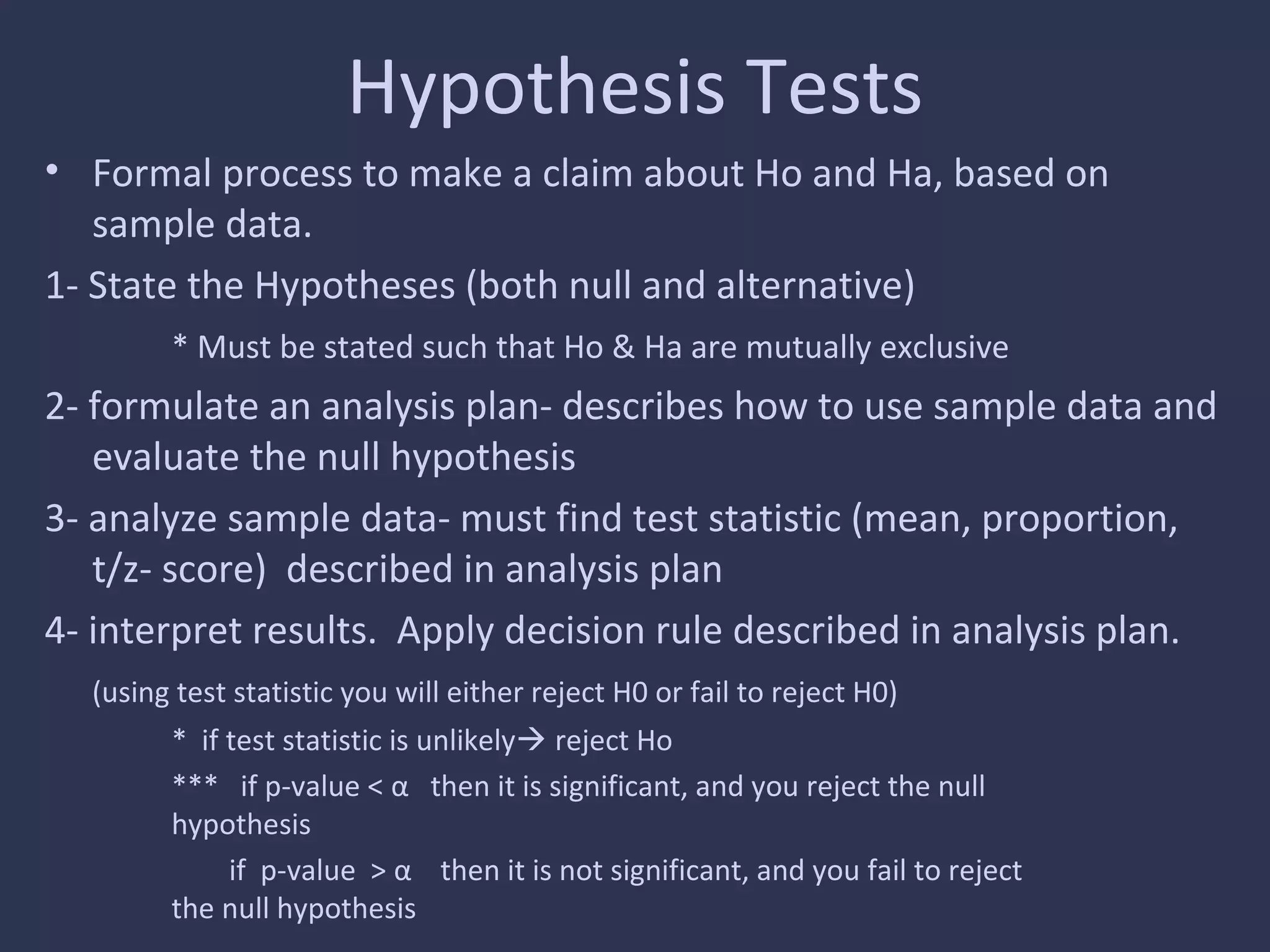 B.1 logic of sig. testing | PPT