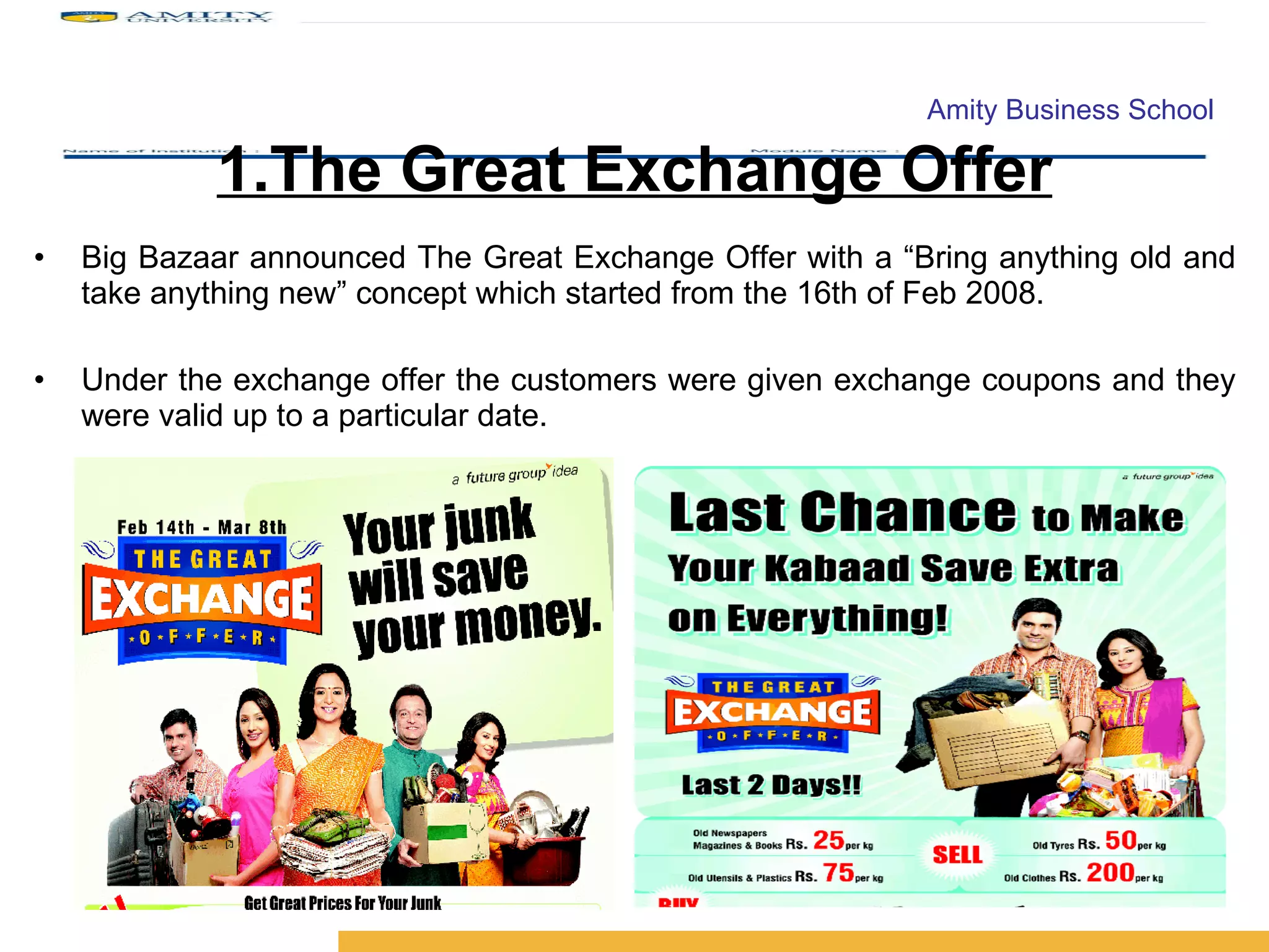 Retail Formats of Big bazaar | PPT