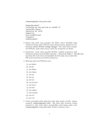 Post Script LaTeX ? | PDF