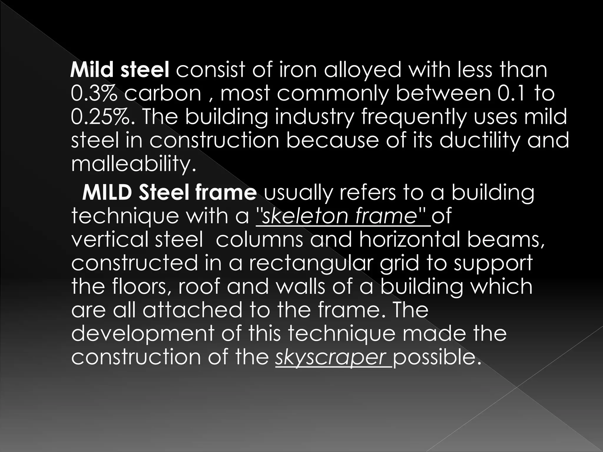 mild steel | PPTX