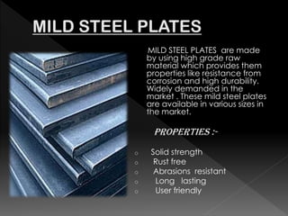 mild steel | PPTX