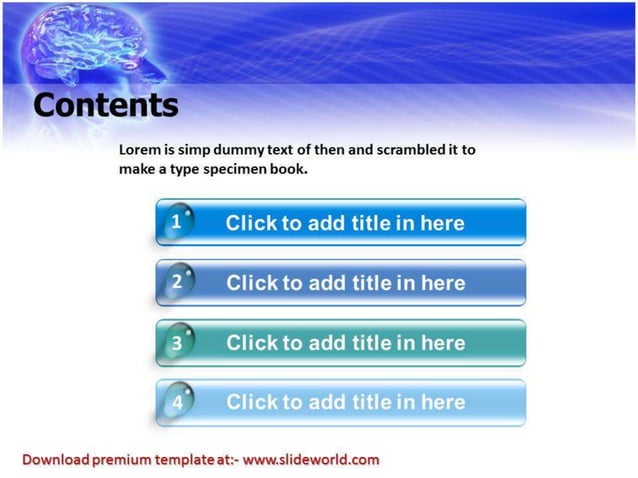 Brain PowerPoint Template | PPTX